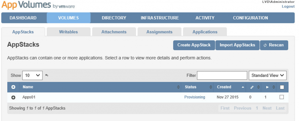 Guide: How to create an AppStack in VMware App Volumes. – vDrone