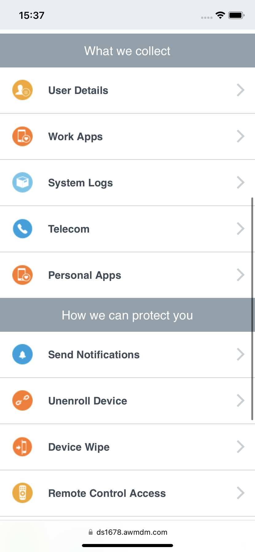 Workspace ONE UEM and user Privacy concerns – vDrone
