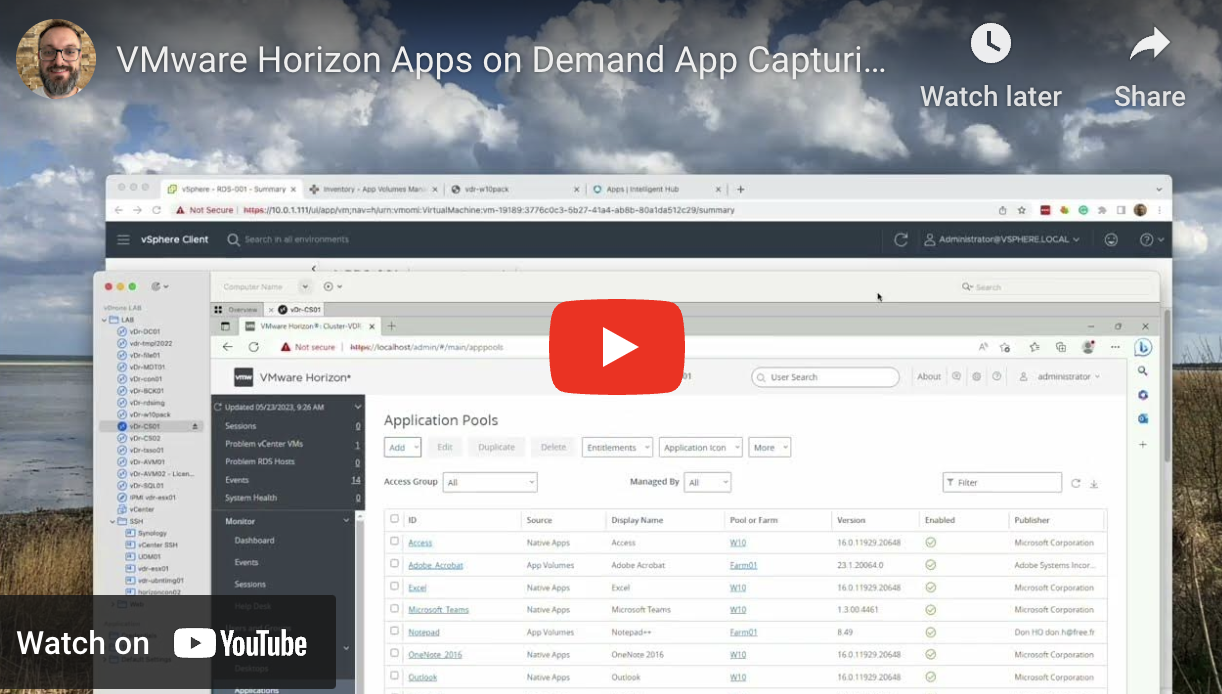 VMware Horizon Apps on Demand App Capturing Demo – vDrone